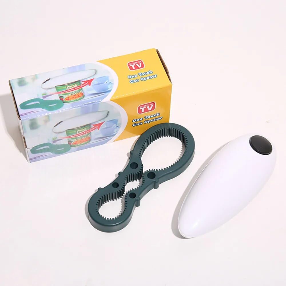 Electric Can Opener, One-Touch Switch Can Opener, Safe Smooth No Sharp Edges Can Opener for Almost Size Can, Can Opener Electric Best Kitchen Gadgets for Chefs, Arthritis and Seniors