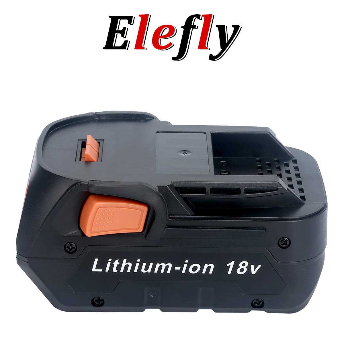 ELEFLY 2 Pack 18V 6.0Ah Lithium Battery Replacement for Ridgid 18V Battery R840087 R840083 R840086 AC840085 AC840087P Compatible with Ridgid 18V Drill Tool Battery