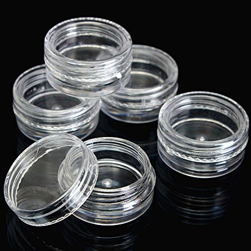 Head compatible with Machine Containers 3g Sample Pots Jars Clear Small Empty Cosmetic Plastic 50Pcs Other Tao Face Cleansing Brush