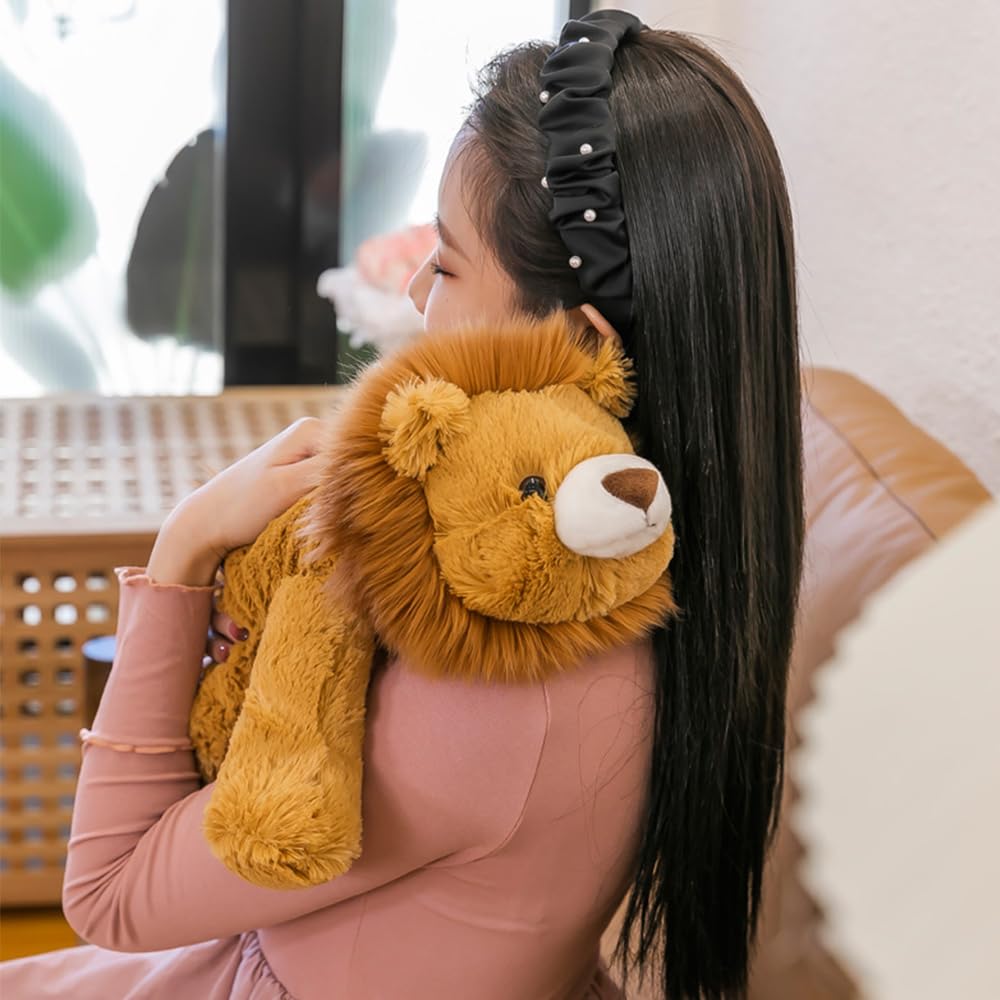 Ololele Lion Stuffed Animal 17.7"" Yellow Lion Plush,Soft and Cute Plushy for Kids, olole003