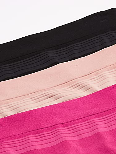 Warner's womens Blissful Benefits Seamless Bikini Panty 3 Pack Briefs, Black/Toasted Almond/Vivacious, XX-Large US