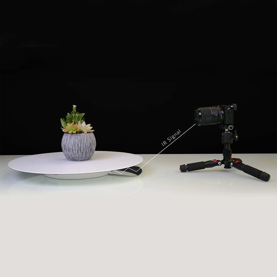 Foldio3 + 360 Studio Fullset (25inch Photo lightbox Studio with 10inch 360 Photography Turntable and 20inch Extended Plate Set/Photo Light Box/Bluetooth 360 Turntable/ 20" Extension Kit Included)