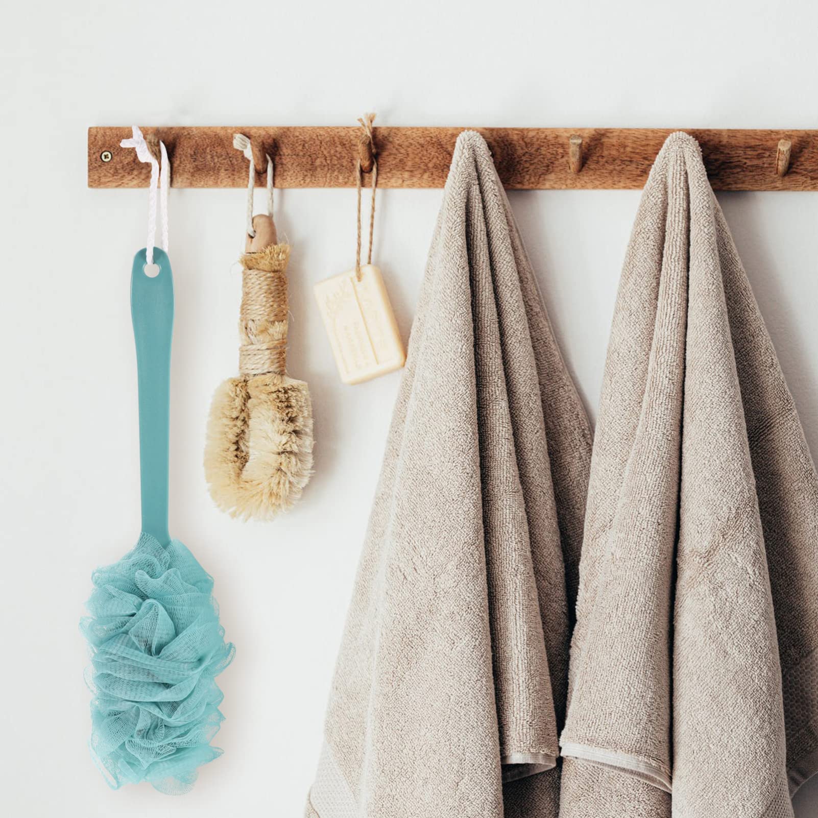 Long Handle Bath Brush Body Sponges Brush Bath Brush with Handle Bath Brush for Back Bath Scrubber Brush