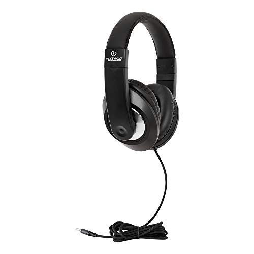 School Testing Stereo Headphone - 3.5mm (1/8") Standard TRSS Plug - Pack of 10