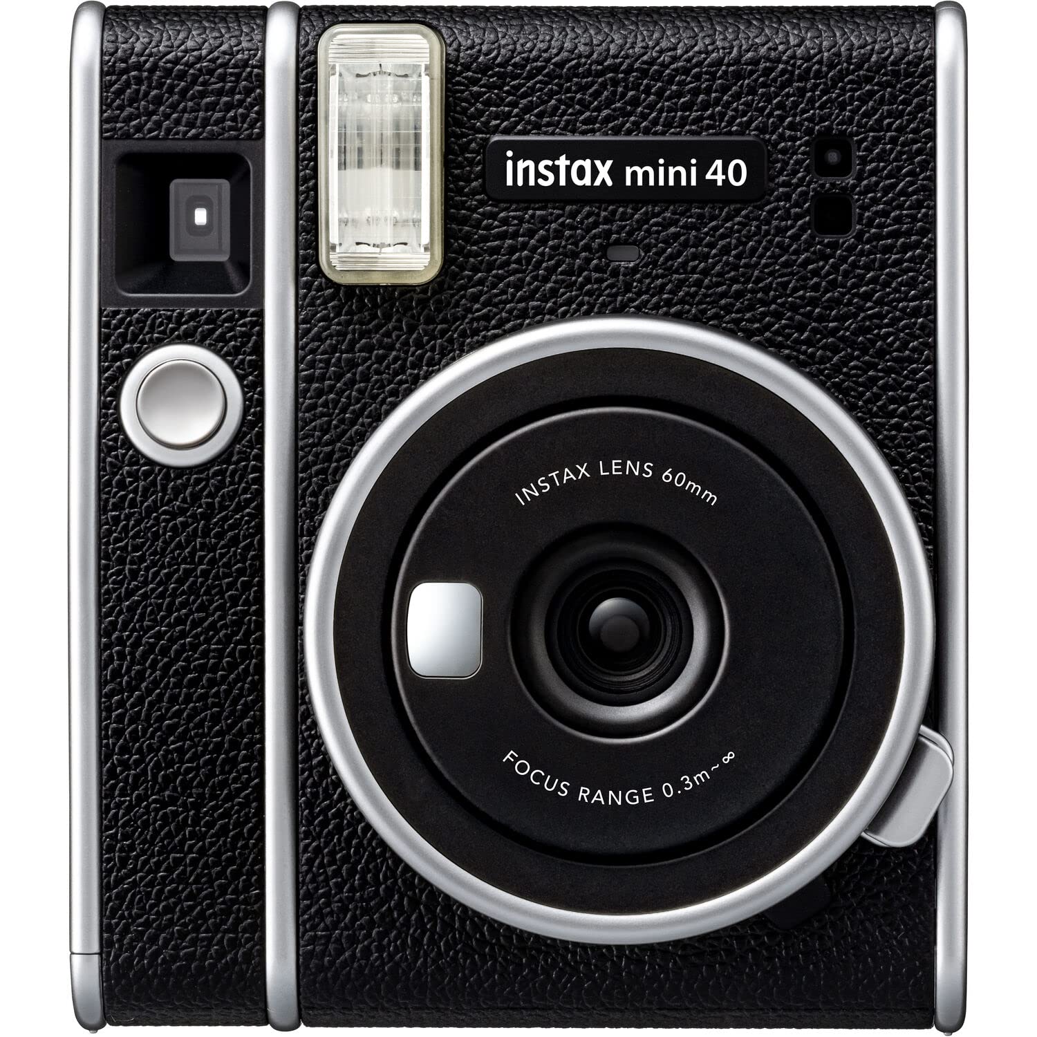 Fujifilm Instax Mini 40 Instant Camera Black Bundle with Fuji Instax Mini Film 80 Sheets + 4 Rechargeable Batteries and More Perfect Camera for Wedding, Kids, Birthday Or Any Occasion