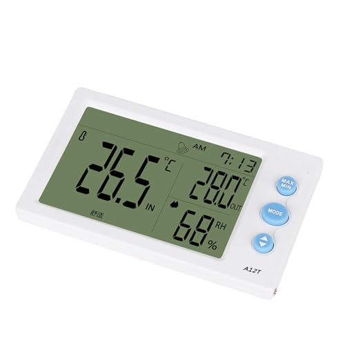 LNYHLXS Digital Large Screen Temperature and Humidity Meter Home Indoor Electronic Thermometer Hygrometer Outdoor