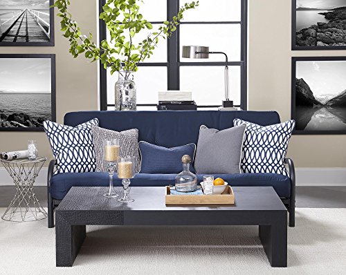 DHP 8" Polyester Futon Mattress Sofa Bed, Full, Blue