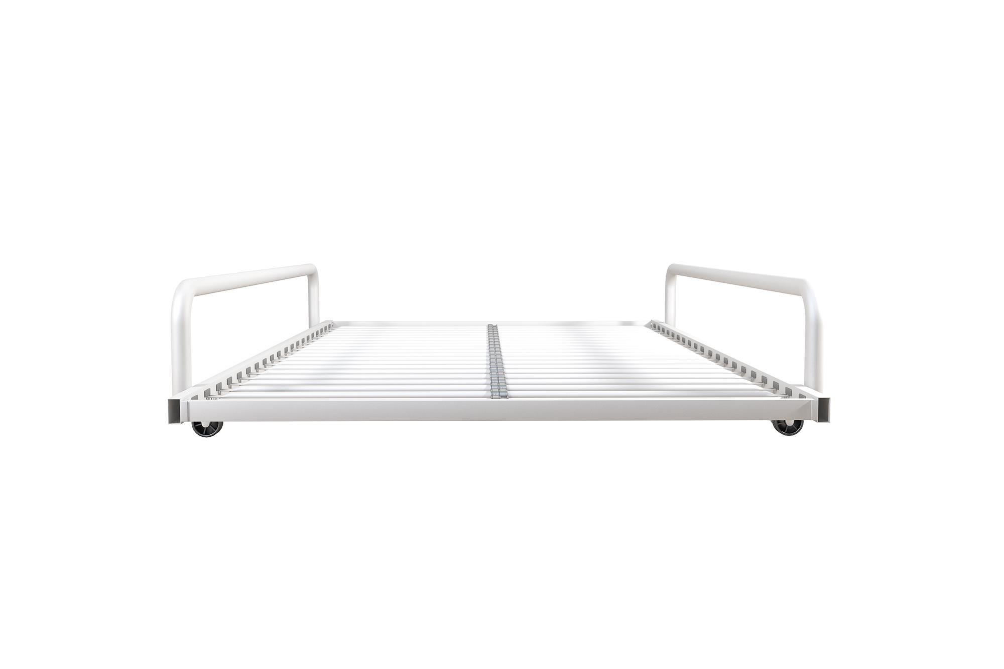 DHP Metal Trundle for Daybed Frame, Fits Twin Size, Silver