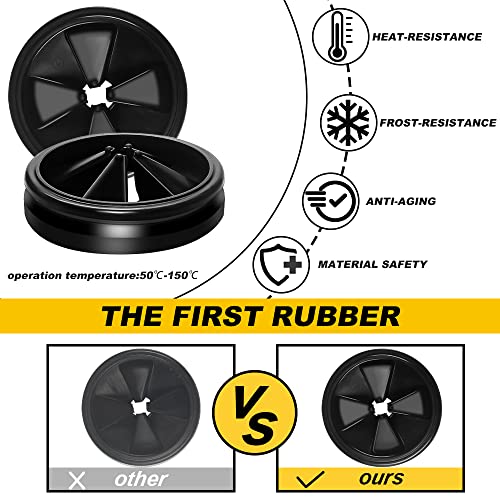 Garbage Disposal Splash Guards Sink Baffle Replacement for Evolution Series Drain Plugs Quiet Collar Food Waste Disposer Accessories 3 3/8" Inch