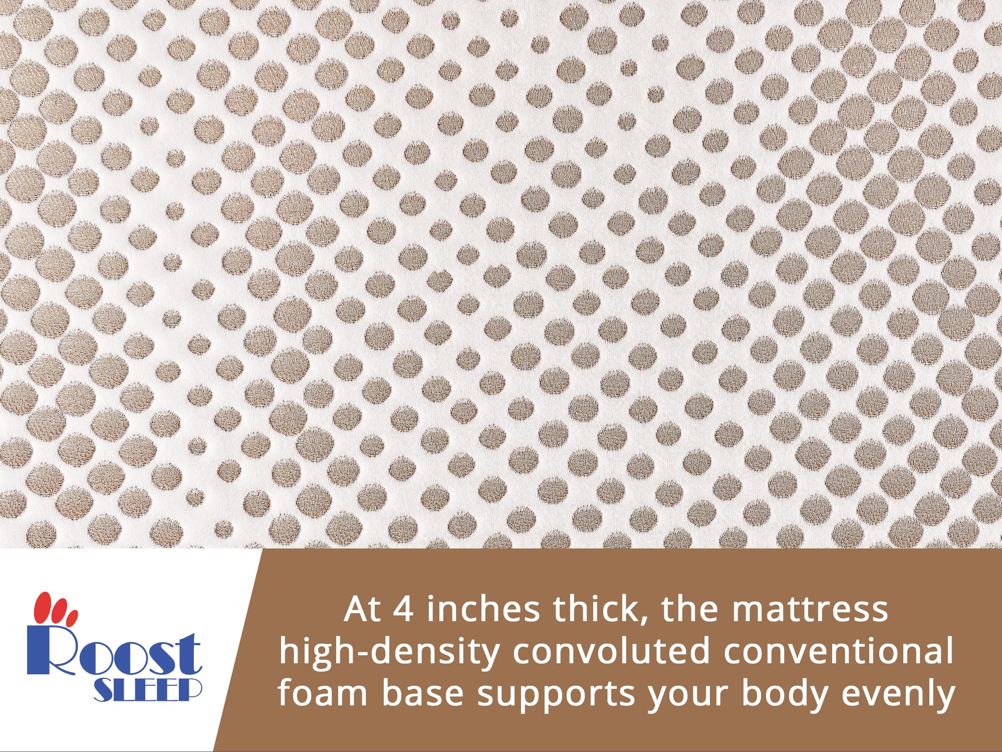 Roost Copper Smart 14-Inch Thermic Gel Memory Foam Mattress with Copper Infused Cover for Cool and Comfortable Sleep, Easy Set Up and Durable Copper Mattress, Full