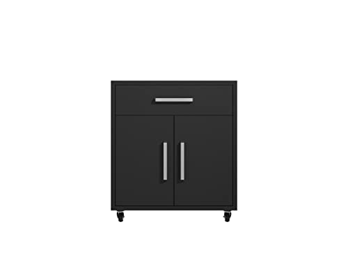 Manhattan Comfort Eiffel 4-Piece Garage Storage Set in Matte Black