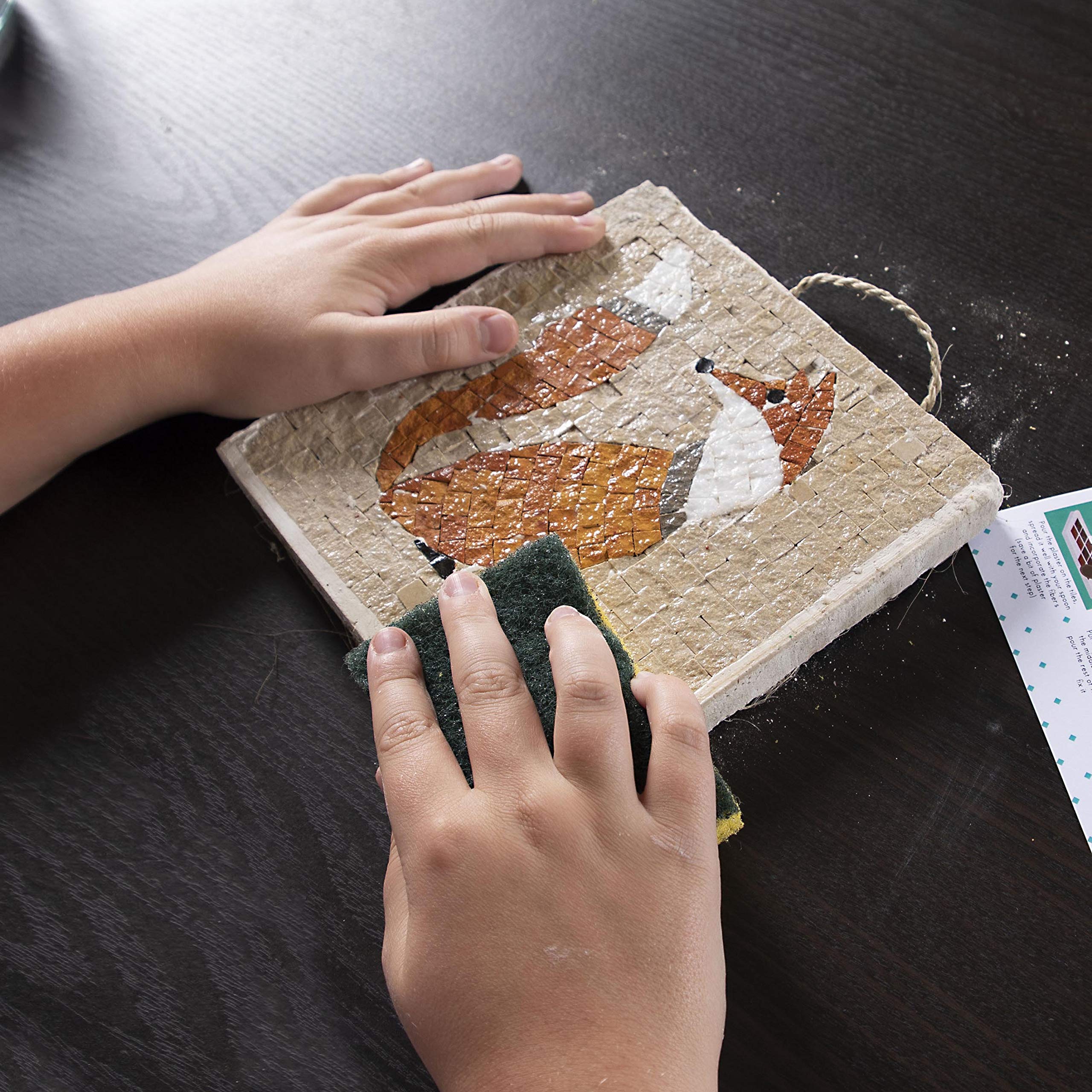 Fat Brain Toys Make a Real Mosaic Fox - DIY Arts & Crafts Kit for Kids Ages 8+
