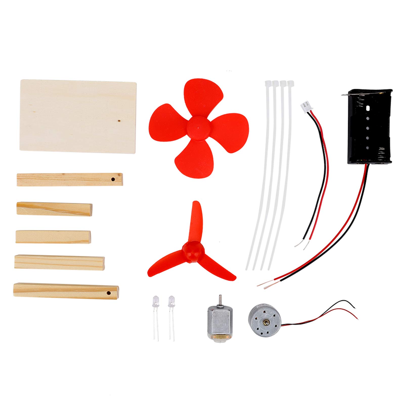 DIY Wind Generator Unique Power Generator Kit Children Small Motor Vertical Wind Turbines Electricity Toy Kit 1.5V