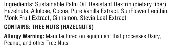 Diabetic Kitchen Sugar Free Hazelnut Cocoa Spread - Low Carb Chocolate Dessert Spread - Keto Treats & Snacks w/ 1 Net Carb & 9g Fiber