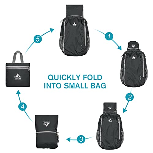 G4Free 16L Lightweight Hiking Daypack Packable Small Backpack Water Resistant Shoulder Bag for Travel Outdoor Men Women