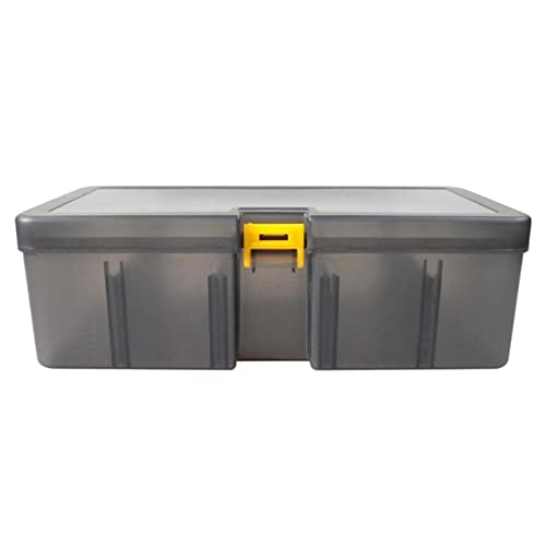 JKUYWX Dual Layer Fishing Tackle Box Plastic Portable Lures Bait Storage Case Cover Organizer Container Accessories