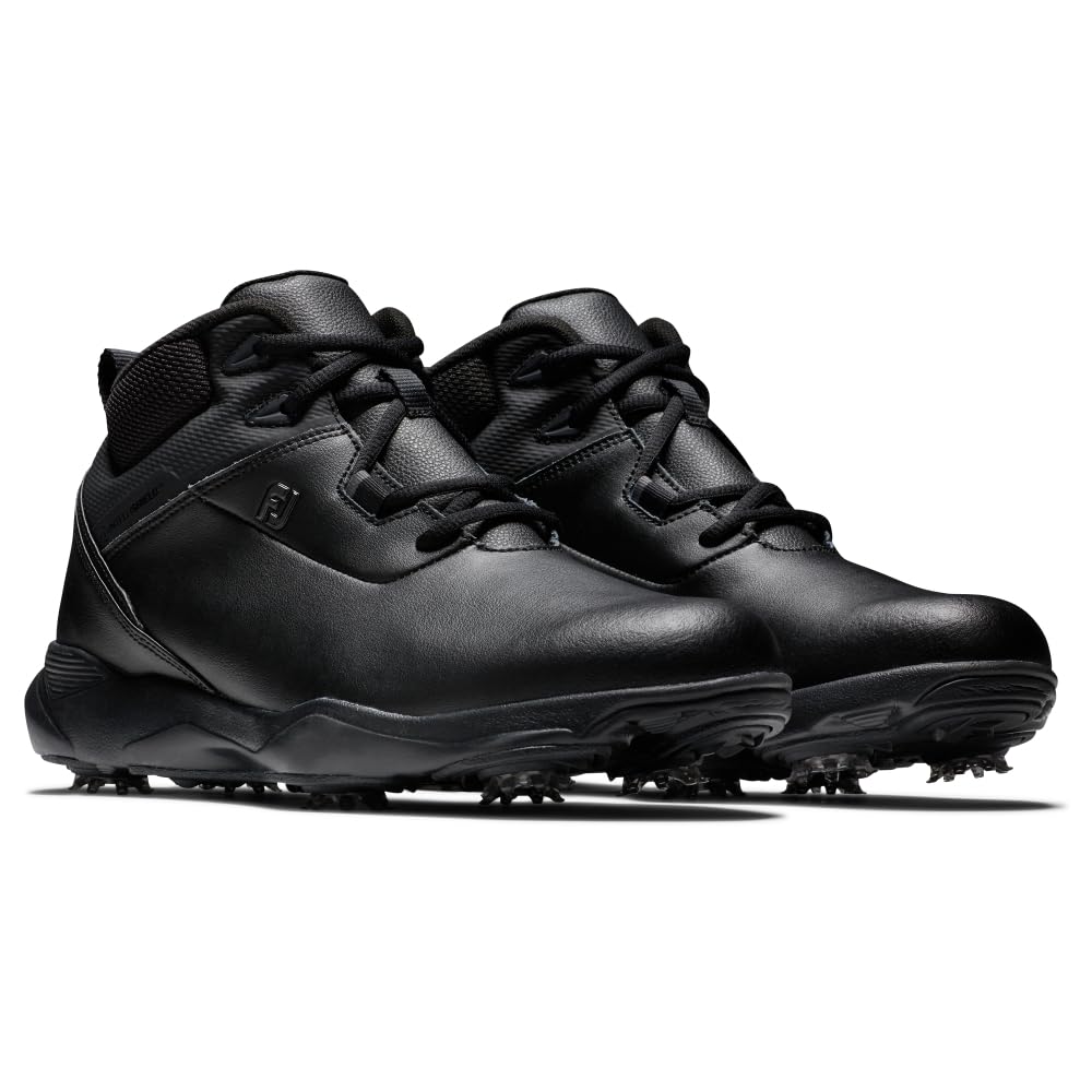FootJoy Men's Stormwalker Golf Shoe, Black, 12 Wide