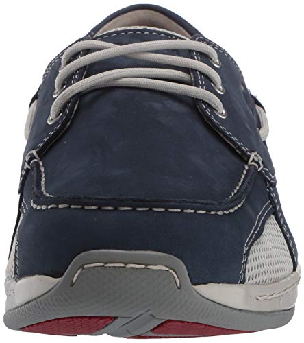 Dunham mens Captain Boat Shoe, Navy Nbk, 9.5 X-Wide US