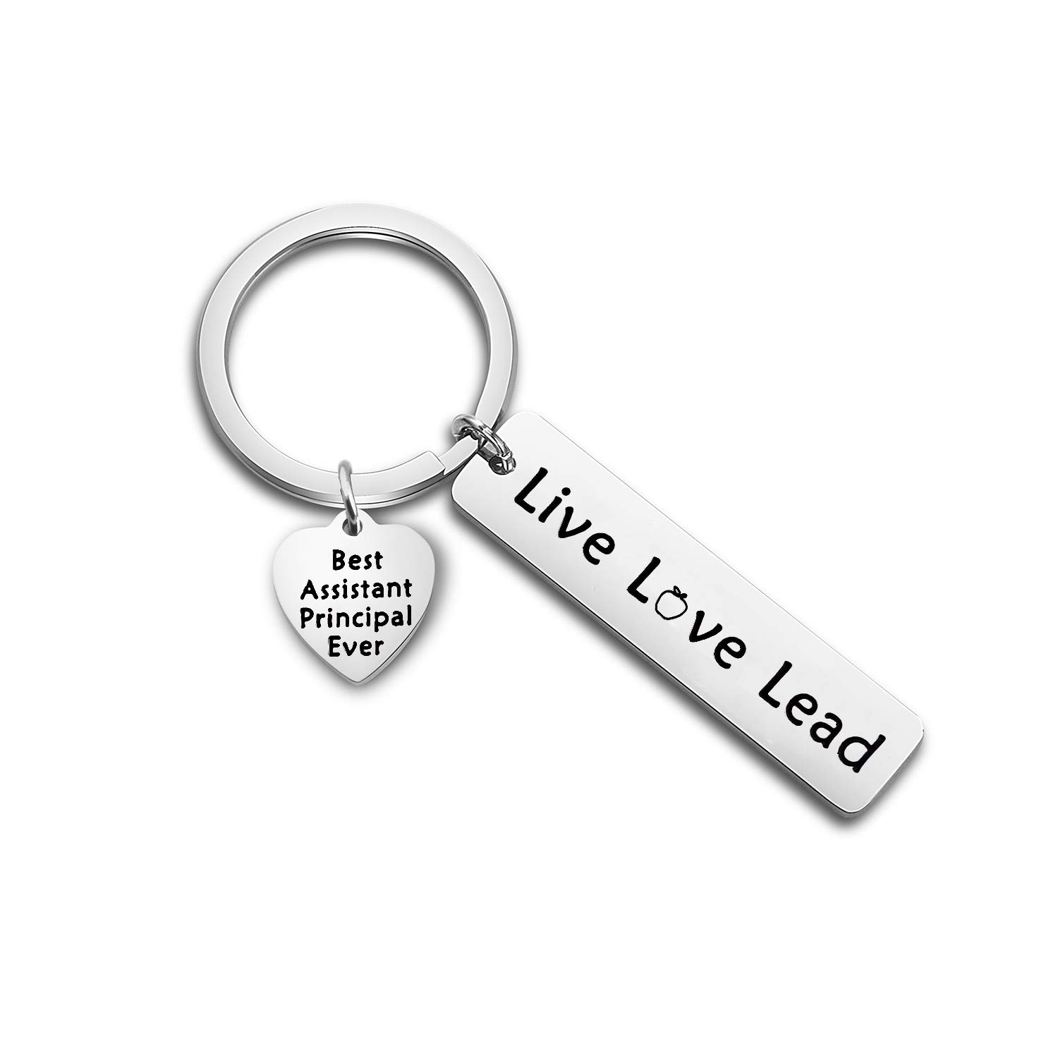 ENSIANTH Principal Gift Best Assistant Principal Ever Keychain Live Love Lead Keychain Teacher Appreciation Gifts (Assistant Principal)