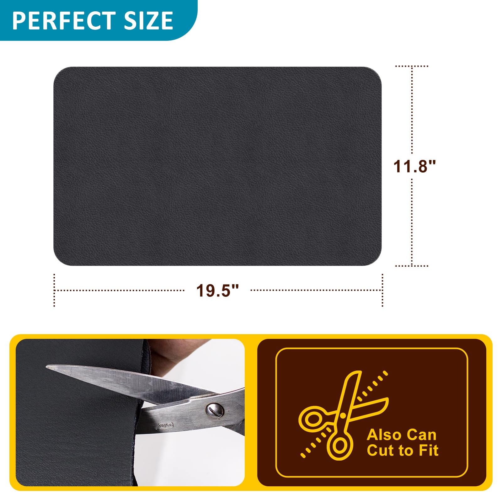 FUMAX Coffee Mat, 12"x20" Coffee Bar Mat for Countertops, Coffee Bar Accessories Fit Under Coffee Maker Espresso Machine, Hide Stain Absorbent Rubber Backed Dish Drying Mat