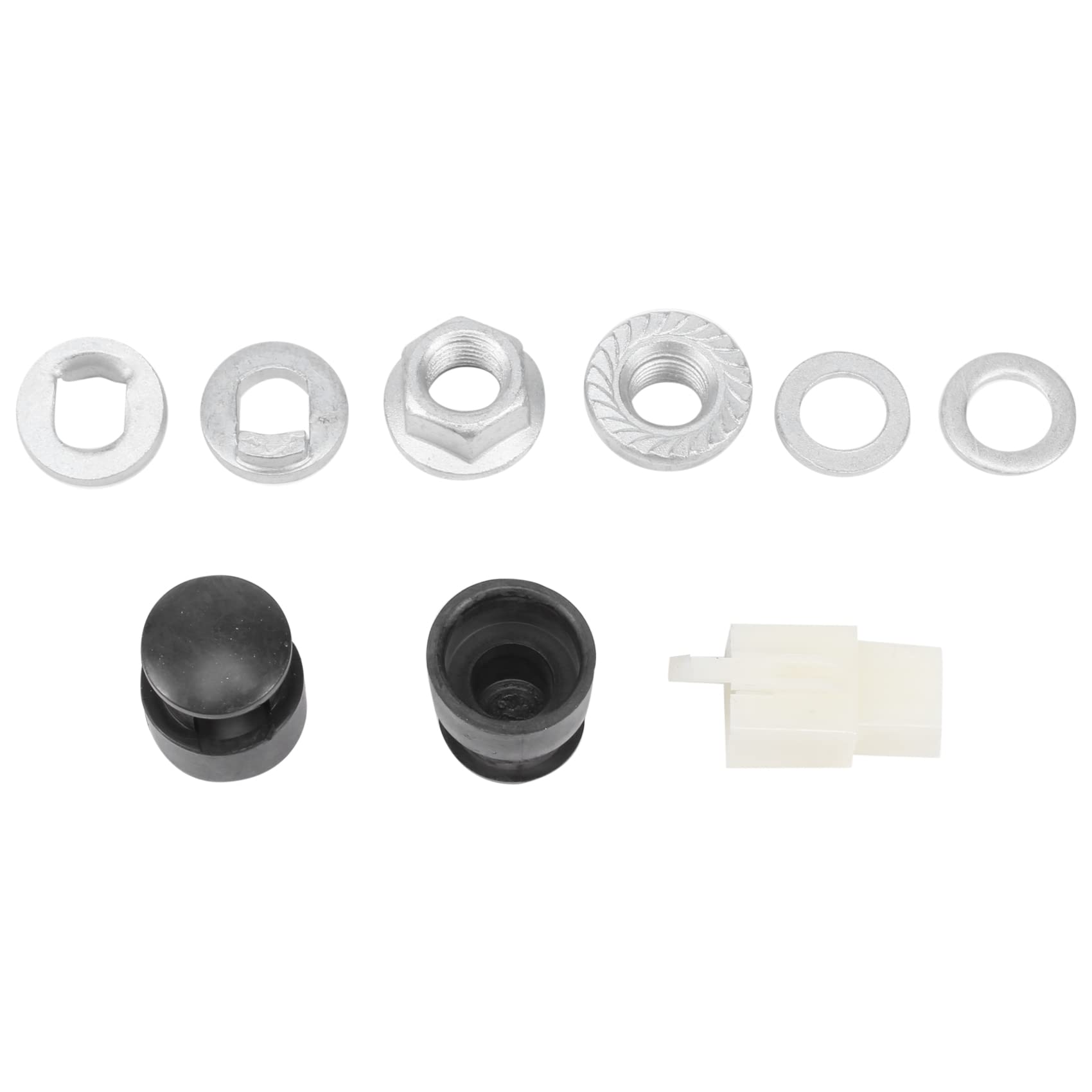 Erpmlyo E-Bike Electric Bicycle Hub Motor Axle M12 Rear Lock Nut/Lock Washer/Spacer/Nut Cover with 12mm Shaft