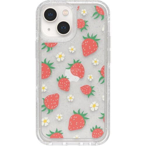OtterBox Symmetry Series iPhone Case, Bonus Screen Protector, Apple Phonecase, Ultra Slim Fit, for MagSafe Wireless Charging (Strawberry, iPhone 13 Mini)