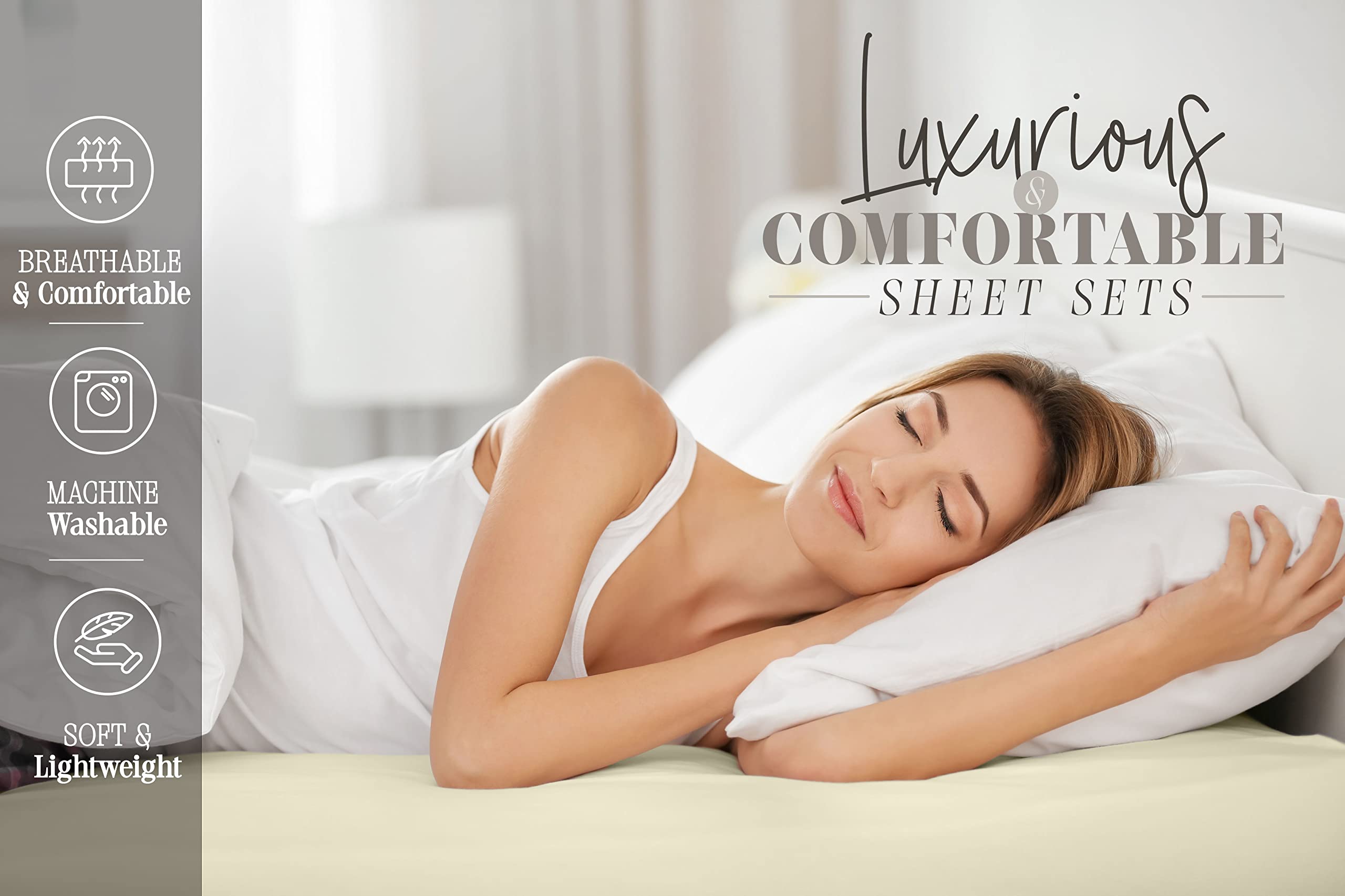 Elegant Comfort Amelia Paisley Printed 6-Piece Sheet Set, Deep Pocket 1500 Thread Count, Fade, Stain, and Wrinkle Resistant, Fitted Sheets with Smart Pockets, Paisley Sheet Set, King, Latte Taupe