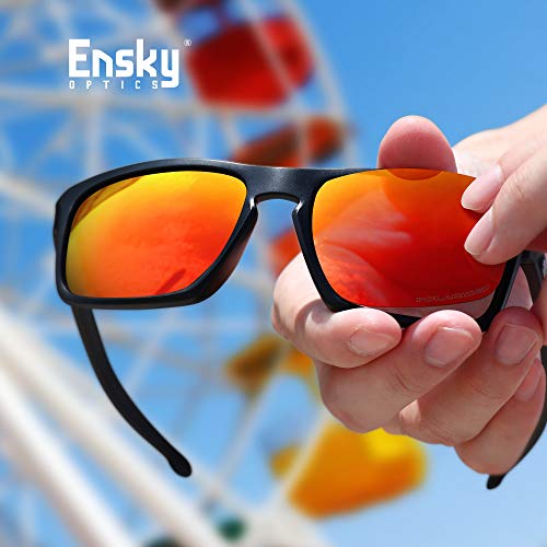 Ensky Replacement Lenses for Oakley Half Jacket 2.0 XL OO9154 Sunglasses - Scarlet Red