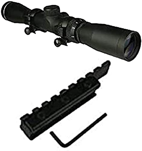 GOTICAL Sports Long Eye Relief Rifles P4 Scope 2-7X32 Fog and Water Resistant + Low Profile Mosin Nagant 11mm Picatinny Rail Adapter Converter 91/30 Model Scope Weaver Mount Compact Short Durable