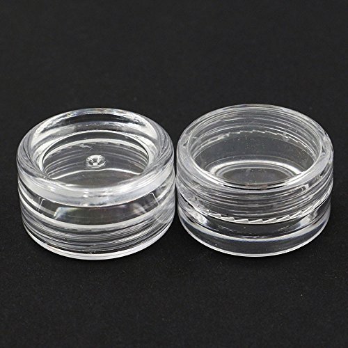 Head compatible with Machine Containers 3g Sample Pots Jars Clear Small Empty Cosmetic Plastic 50Pcs Other Tao Face Cleansing Brush