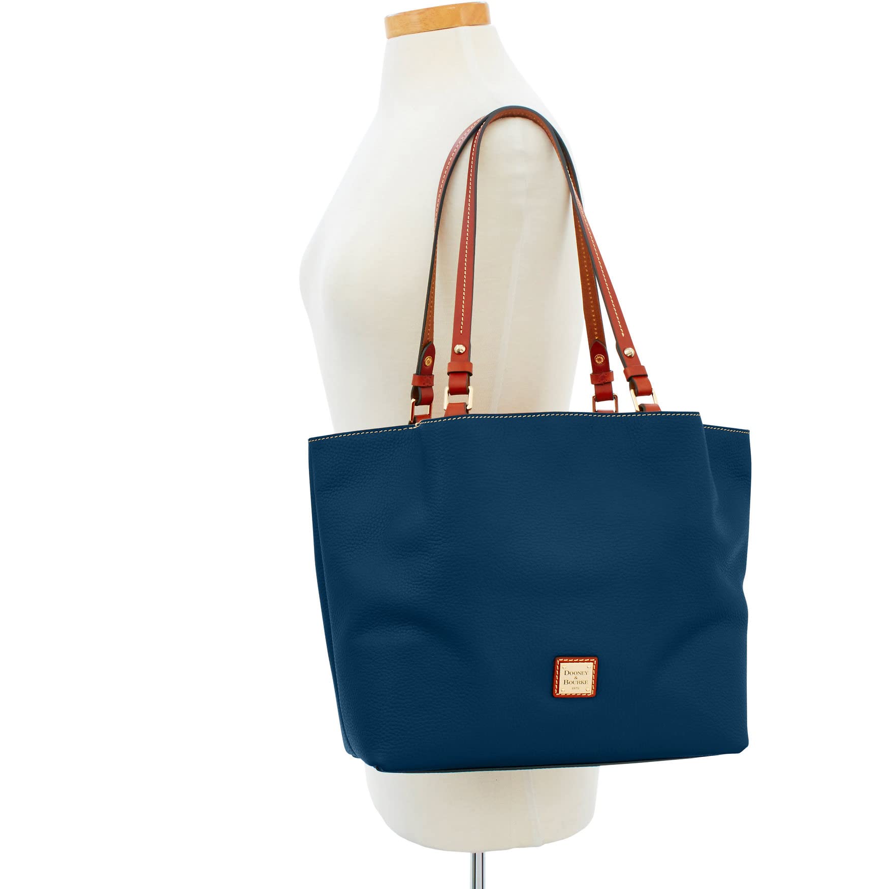 Dooney & Bourke Handbag, Pebble Grain Flynn Tote - Midnight Blue