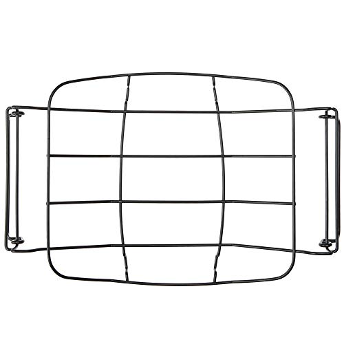 Goodcook Quick Roaster Pan and locking rack, with juice gathering pools for easier, safer, faster basting, 17x12x3 inches, Grey