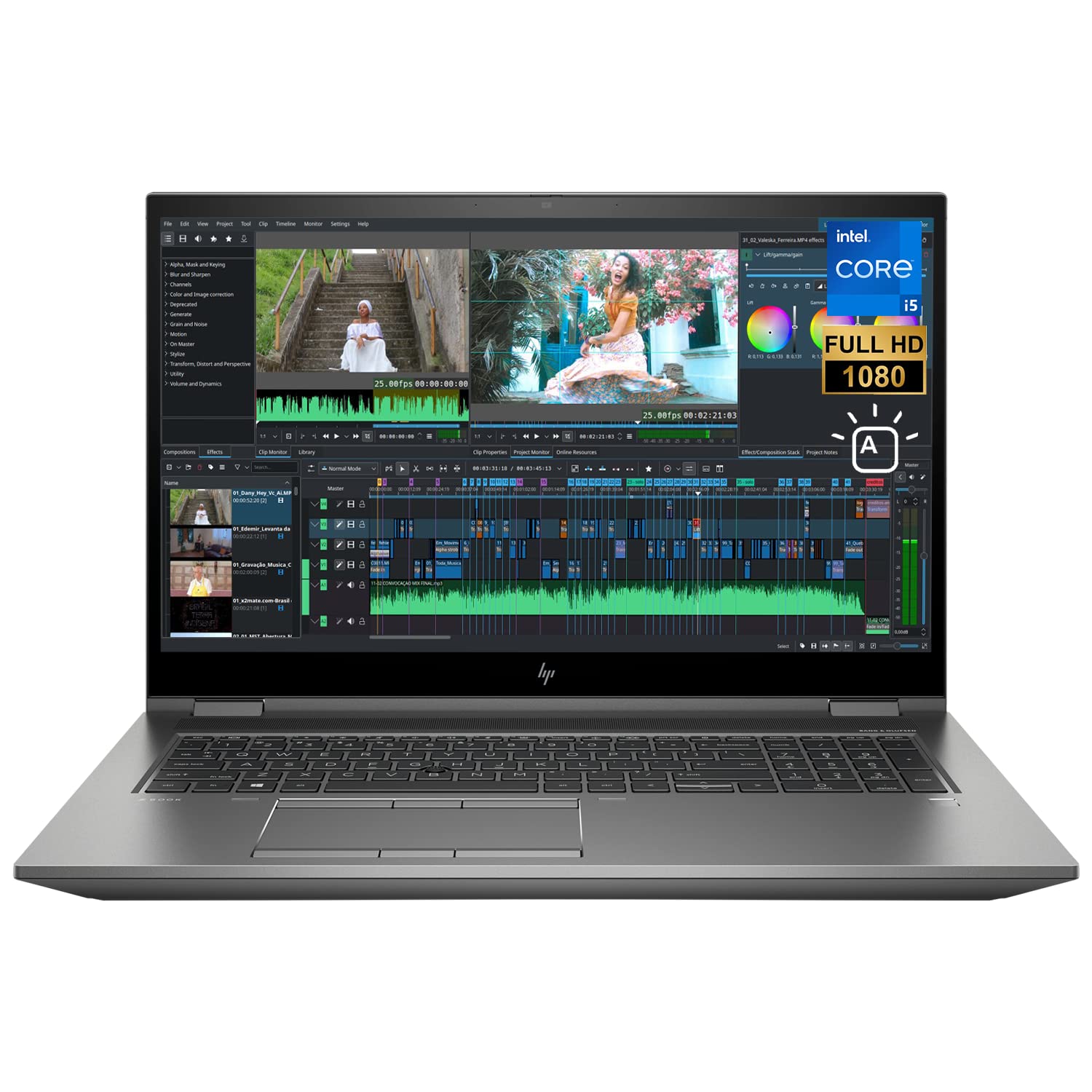 HP ZBook Fury G8 Mobile Workstation, 17.3" FHD Display, Intel Core i5-11500H, 16GB RAM, 512GB SSD, IR Camera, RJ45, Mini DisplayPort, HDMI, FP Reader, Backlit KB, Wi-Fi 6, Windows 10 Pro