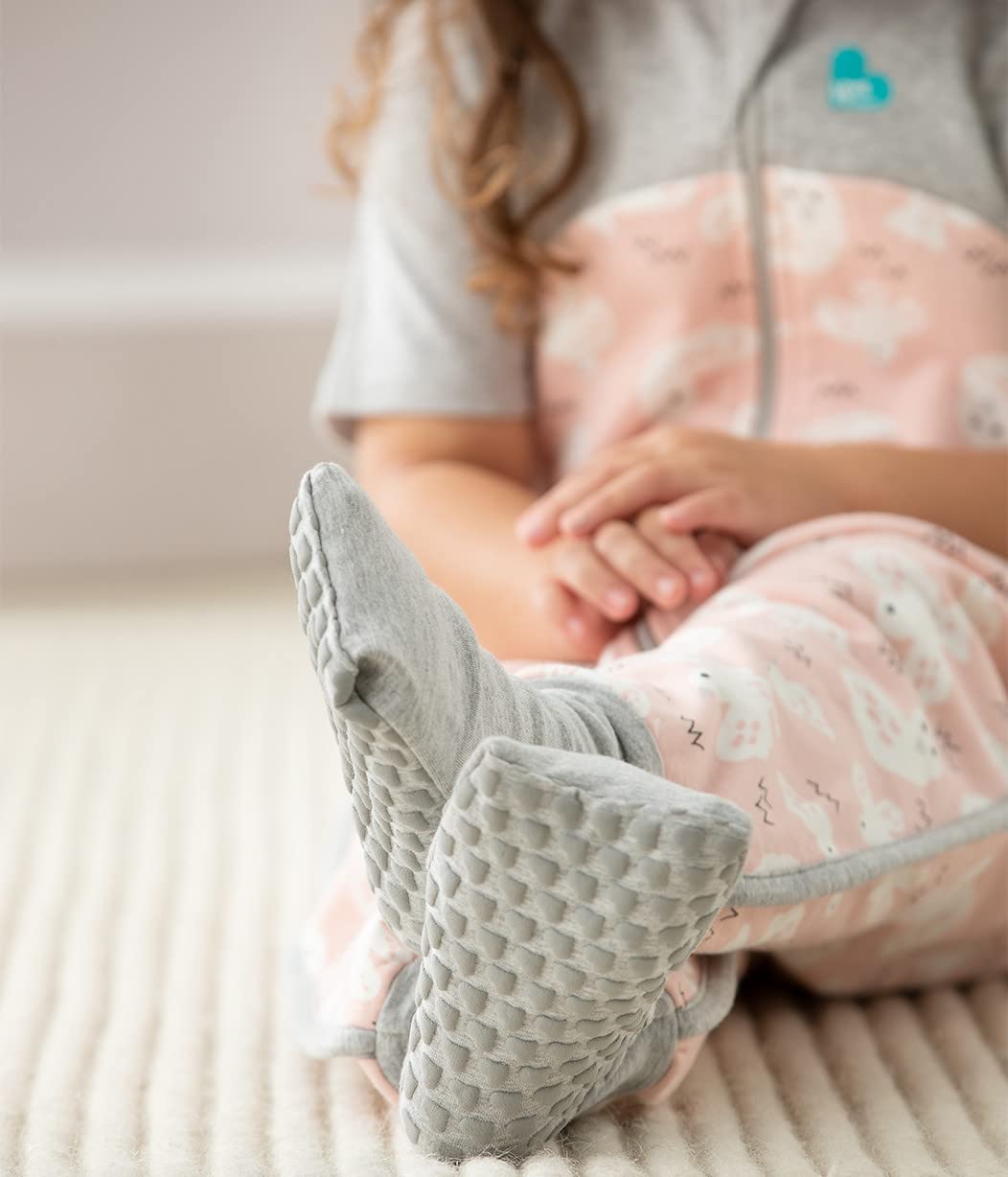 Love to Dream Organic Toddler Wearable Blanket w/Footies (24-36 Mo), Super Soft Sleeping Sack, 1.0TOG Gray