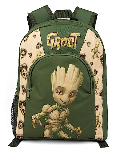Marvel Groot Backpack For Kids Character Green Travel School Rucksack Bag