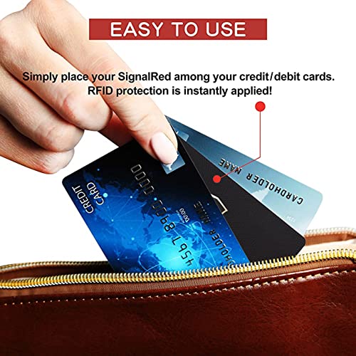 SAITECH IT 5 Pack RFID Blocking Card, One Card Protects Entire Wallet Purse, NFC Contactless Bank Debit Credit Card Protector ID ATM Guard Card Blockerā(Black)