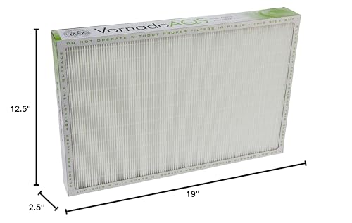 Vornado AQS MD1-0004 Replacement HEPA Filter, 1 Count (Pack of 1), White