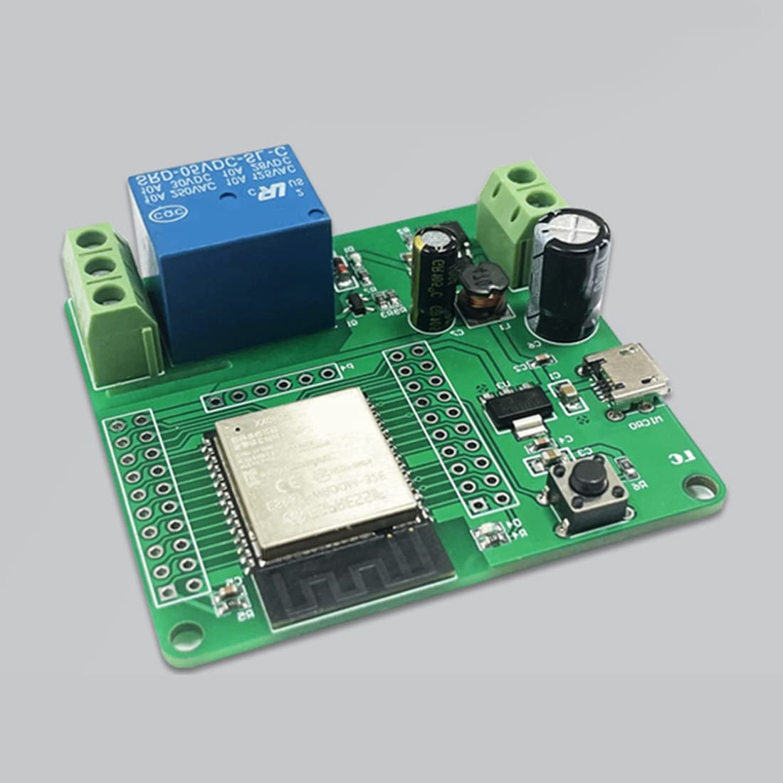 KVSERT One Channel Relay ESP32-WROOM Development Board Single Relay Module DC 7-60V Supply Appliance Accessories