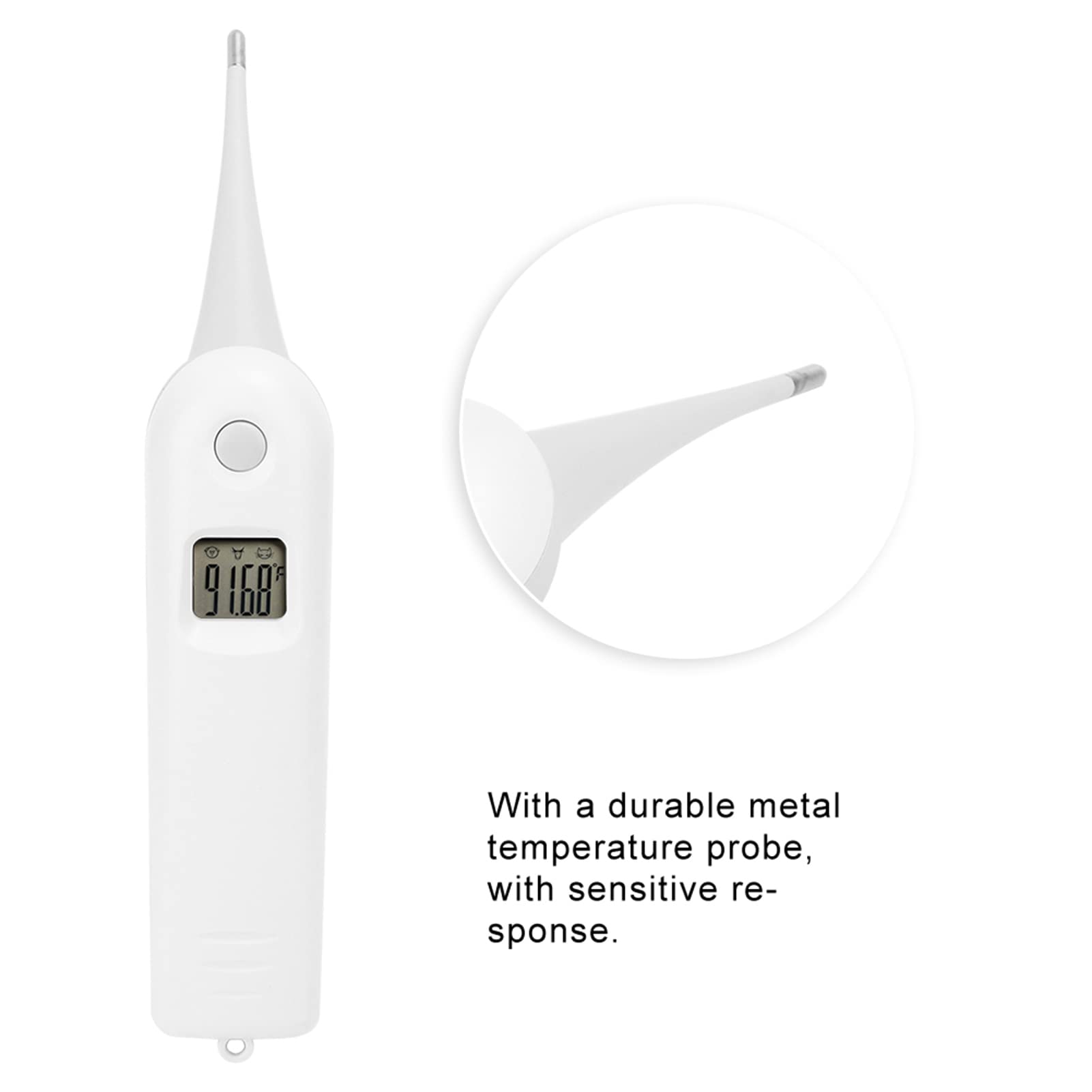 Pet Thermometer Digital Veterinary Electronic Thermometer Temperature Tester for Livestock Pigs Cattle Sheep Cats Dogs