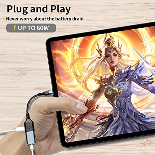 sinstar USB C to 3.5mm Audio Headphone Jack and USB C PD 3.0 Fast Charger Adapter Cable Compatible with Samsung S23/S22 Note20/10 Pixel 5/4 iPad Pro Air Pixel 7/6A/6