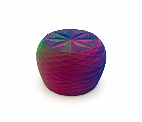 Matte RGB Tri-Color PLA 3D Printer Filament, Triple Color Coextrusion Matte Magic PLA Filament 1.75mm, Matte RGB PLA, Matte Red-Green-Blue Tri-Color Filament, 1kg/2.2lbs