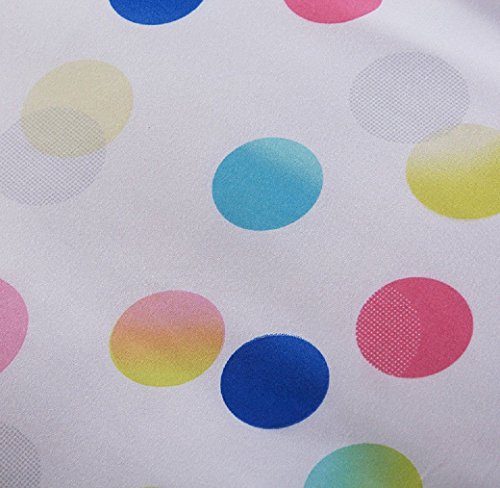 Tookkata - 1 Set Cute Doona Duvet Quilt Cover Set Single Double Queen Bedroom New Bedding Sets Design (Pink White Dot, Queen)