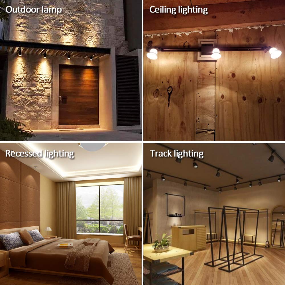 SZGMJIA GU10 LED Bulbs, LEDMEI 6 Pack GU10 Led Light Bulbs, 50W Halogen Bulb Equivalent, 120 Volt, 6.5W 550lm, 4000K Natural White, 40° Beam Angle Spotlight, UL Listed, Non-Dimmable