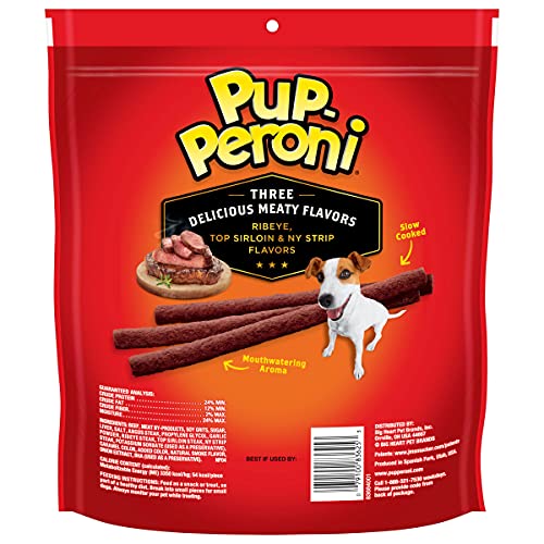Pup-Peroni Triple Steak Flavored Dog Treats, 22.5 Ounce