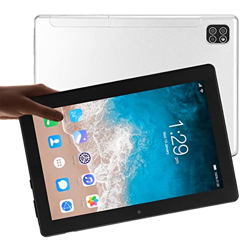 fannay Smart Tablet, 8800mAh 1920X1200 Resolution Octa Core CPU WiFi Tablet 8+20MP 8 Inch for Entertainment for Reading (Silver)