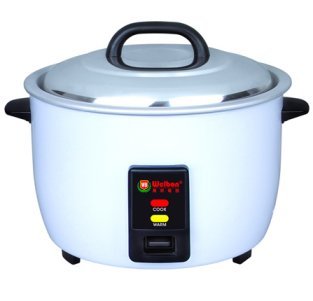 Welbon WRC-1060W Rice Cooker (30 Cups uncooked) with 3mm Nonstick inner pot 1650W, ETL listed