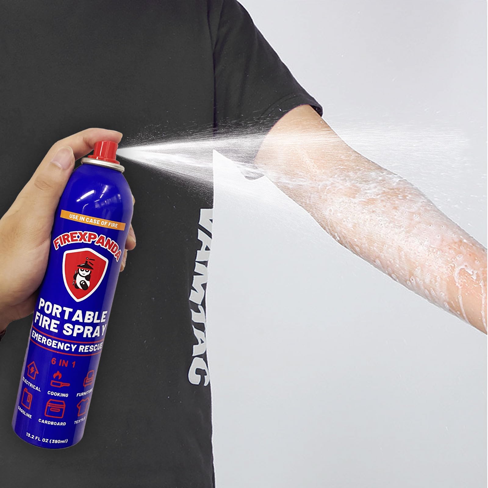 FIREXPANDA All-in-1 Safety Portable Fire Extinguishers for the House,Non-Toxic Water-Based Small Fire Extinguisher for Home, Car, Boat & Kitchen,For Electric, Textile & Grease Fires (4-Pack)