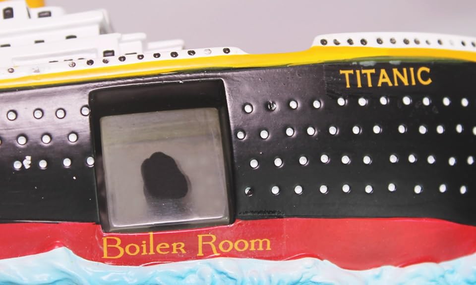 Titanic 3D Ship Model with Authentic Coal from RMS Titanic