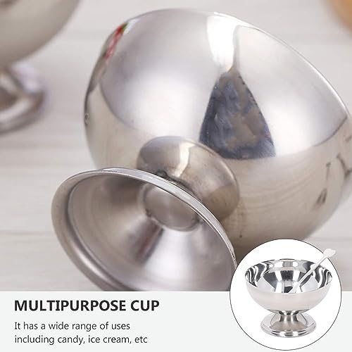 Mavis Laven Trifle Tasting Bowl Long Lasting Easy to Surface Scratch Resistant Stylish Stainless Steel (250ml)