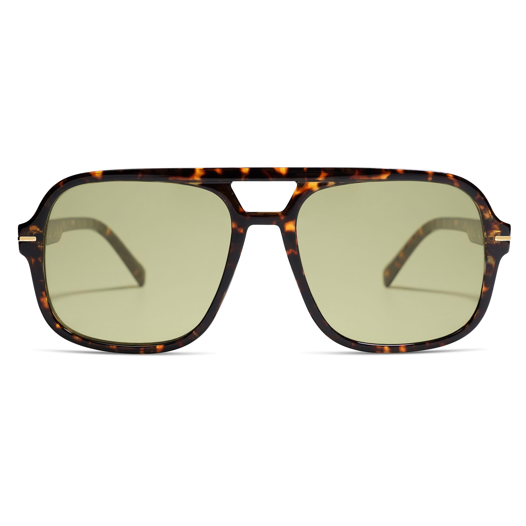 HERJOUR Retro Trendy Square Aviator Sunglasses Womens Mens 70s Classic Vintage Oversized Sun Glasses AR82173